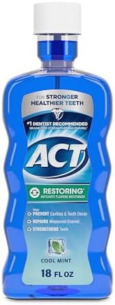 Amazon.com: ACT Restoring Fluoride Mouthwash 18 fl. oz. Strengthens ...