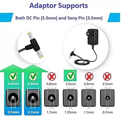 Original 12V 2Amp Power Adapter Input AC 150-250V DC 12v 2AMP 2Pin 2 ...