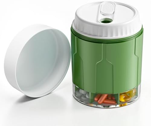 Amazon.com: Large Pill Organizer, Daily Pill Dispenser Bottles with 7 ...