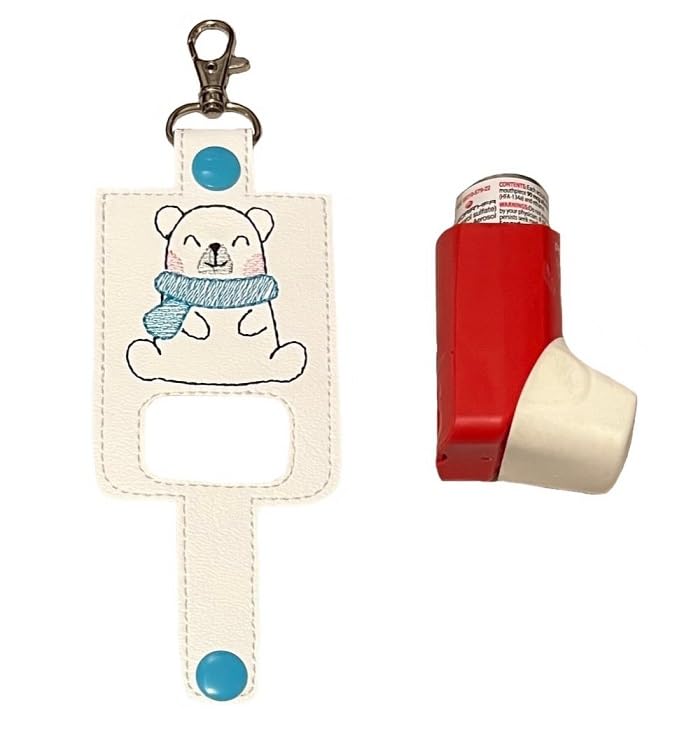 Amazon.com: Polar Bear Inhaler Holder Key Fob : Handmade Products