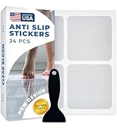 Amazon.com: Anti Slip Shower Stickers 24 PCS, Invisible Non-Slip Shower ...