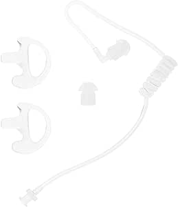 ECSiNG Air Acoustic Tube with 2PCS Silicone Earbuds Transparent Coil ...