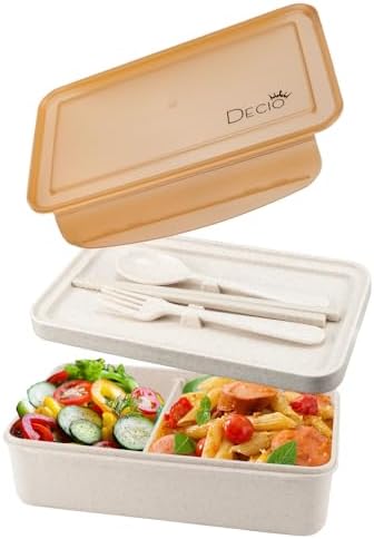 DECIO® Lunch Box Ermetico Premium 1100ML – Porta Pranzo Ecologico in ...