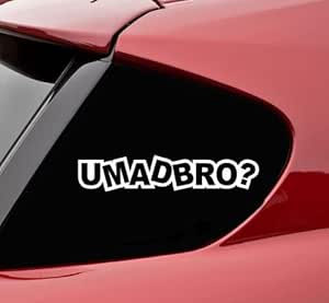 Amazon.com: Slap-Art Umadbro U mad bro? car Vinyl Decal Sticker Truck ...