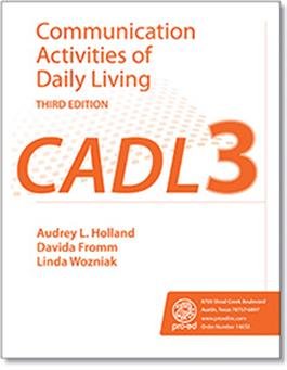 Proed CADL-3: Communication Activities of Daily Living–Third Edition ...