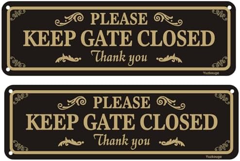 Yuzkouge 2 Pack Please Close The Door Gently Sign, 10” x 7” Rust Free ...