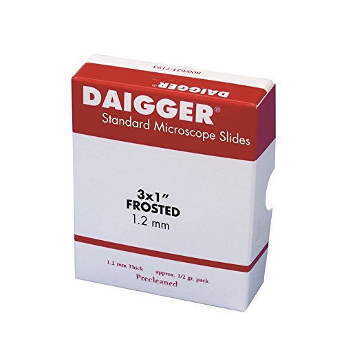 Daigger 9108W-E-DS Standard Microscope Slides (Pack of 1440) : Amazon ...