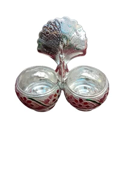 Buy German Silver Chamuka 2 Cups Silver-Plated 2 Cup Panchwala with ...
