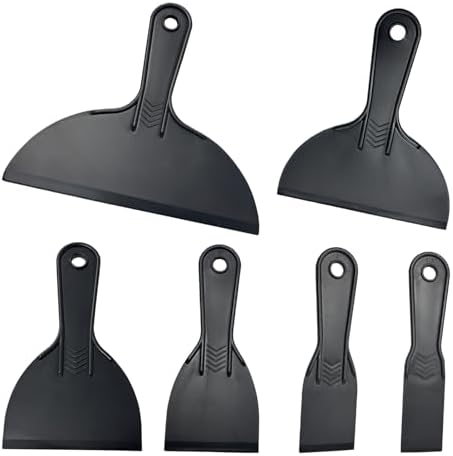 Wanmu 10Pcs Plastic Spatula, Flexible Resin Scraper, Paint Scrapers ...