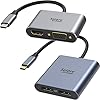 Amazon.com: USB-C to Dual 4K DisplayPort Splitter Adapter, USB Type C ...