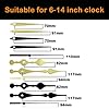 Amazon.com: 16 Set Aluminum Sweeping Silent Clock Hands, 5.5mm ...