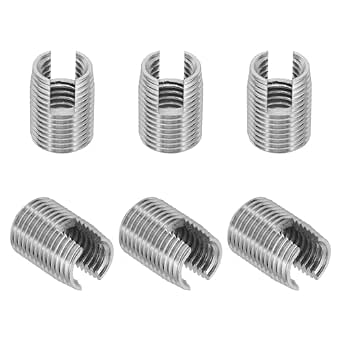 Amazon.co.jp: PATIKIL 6pcs Self Tapping Thread Inserts M12 x M16 x 22mm ...