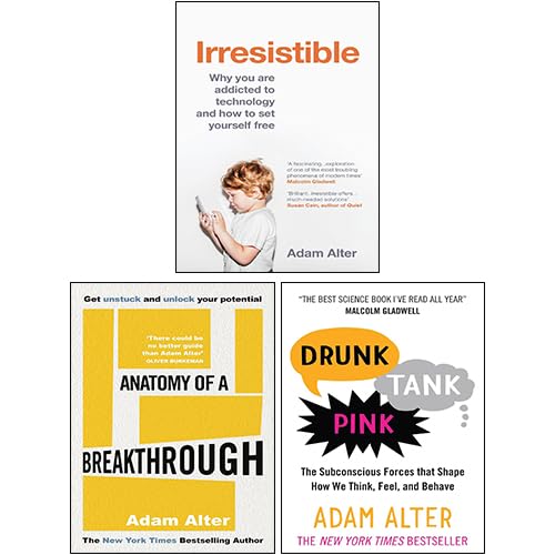 Adam Alter 3 Books Collection Set (Anatomy of a Breakthrough [Hardcover ...