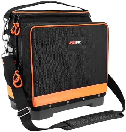 WISEPRO Electrician Tool Bag, Heavy Duty Tool Bag with Laptop ...