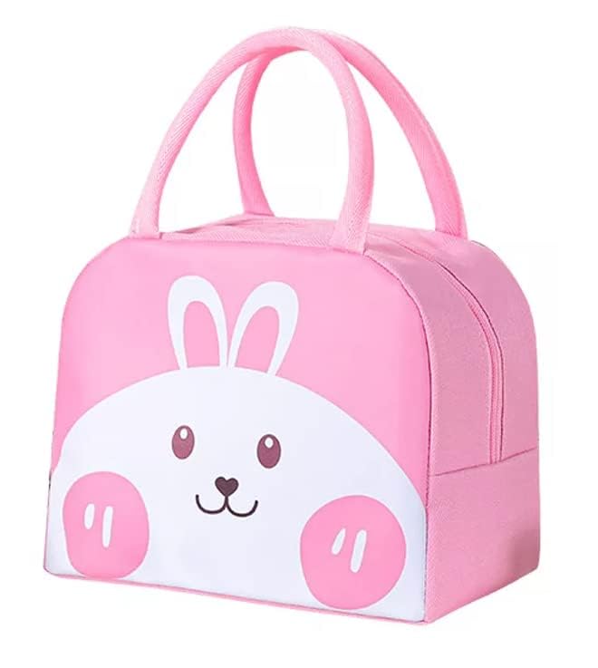 Buy FOMQUAZLI Portable Lunch Bag Insulated Canvas Tote Travel Tiffin ...