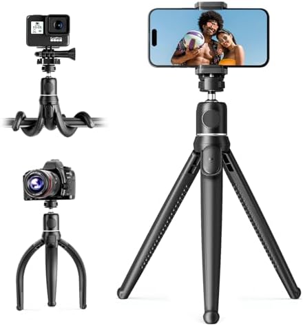 Amazon.com: UBeesize Camera Tripod with Remote, Flexible Tripod Stand ...