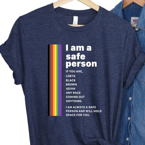 Amazon.com: I Am A Safe Person T-Shirt, Human Rights Tshirt, Safe Space ...