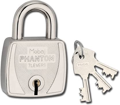 Mobaj Phantom 50MM 7 Lever 3 Keys Padlock : Amazon.in: Home Improvement