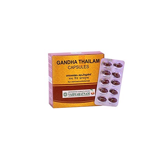 Buy VAIDYARATNAM Gandha Thailam Soft Gel Tablet 10 tab Online at Low ...
