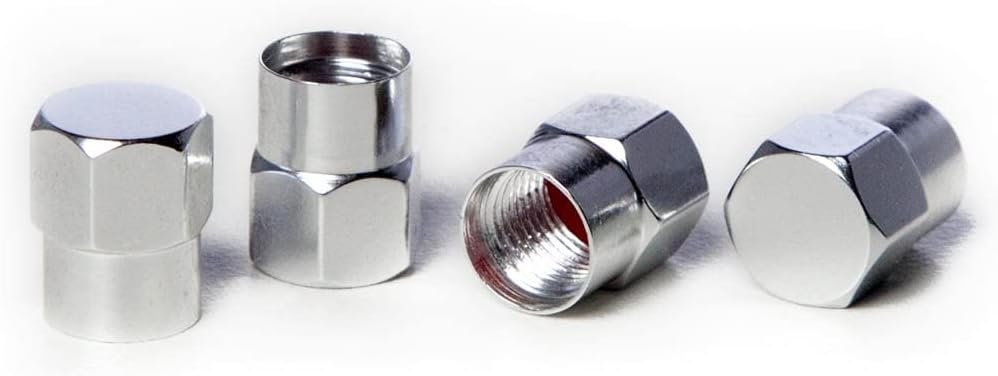 Amazon.com: Circuit Performance VC3 Series Silver Aluminum Valve Stem ...