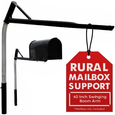 Mailbox Support with Swinging Boom Arm Complete Kit, Mailbox and ...