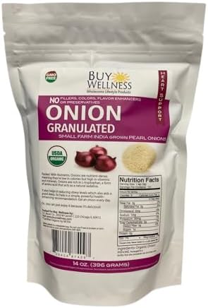 Amazon.com : Organic Onion Granules, Bulk Bag, Granulated Red Onions ...