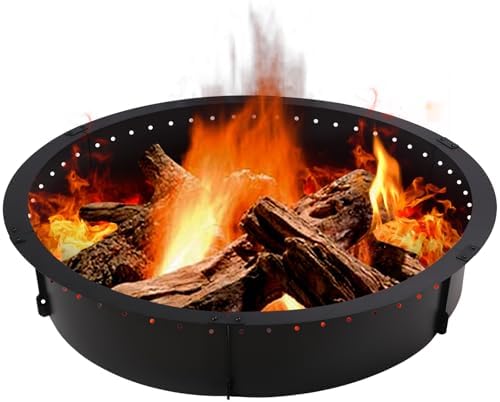 Amazon.com: Outafurnia 45 inch Fire Pit Ring,Large Round Firepit for ...