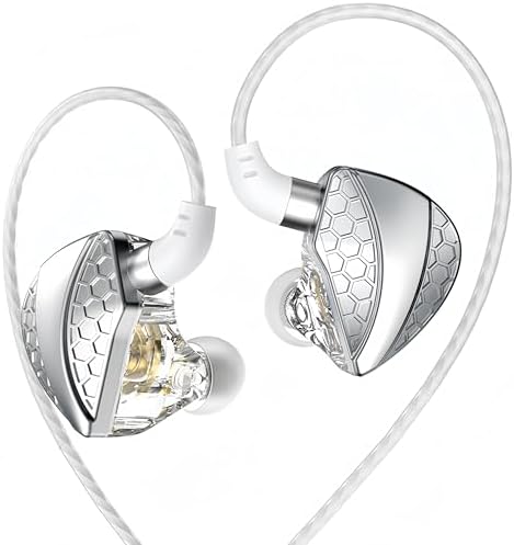 Amazon.com: HJX QKZ HI6T Wired Gaming Earbuds with Mic, in Ear Monitor ...