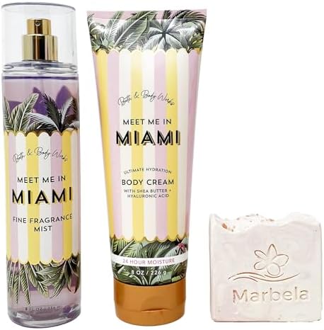 Amazon.com : Bath & Body Works Meet Me In Miami - Duo Gift Set - Fine ...