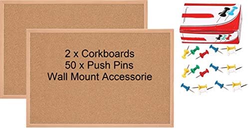 Cork Notice Pin Board Bulletin Vision Boards for Home Bedroom Offices ...