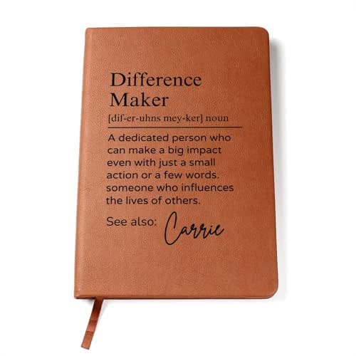 Amazon.com: Hilis Personalized Difference Maker Journal, Coworker Gifts ...