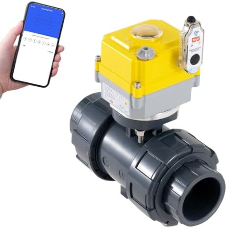 ABPLAG Smart WiFi Water Valve - 2.0-inch Electric Ball Valve with DC24V ...