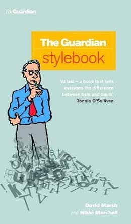 The Guardian Stylebook: David Marsh: 9781843549918: Amazon.com: Books