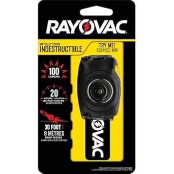 Rayovac DIYHL3AAA-B Virtually Indestructible 50 Lumen 3AAA LED ...