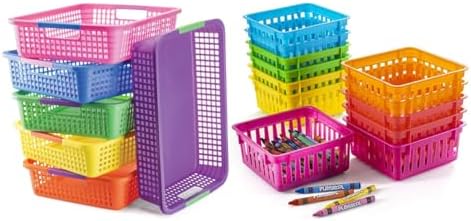 Amazon.com - PREXTEX Classroom Storage Baskets 10x15x3 inch for Paper ...