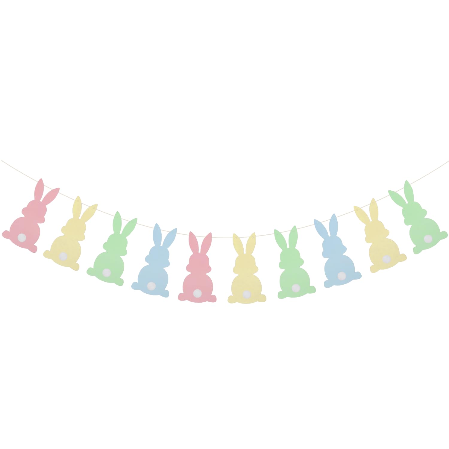 Easter Bunny Bunting | 3 Meters Happy Easter Banner Easter Hanging ...