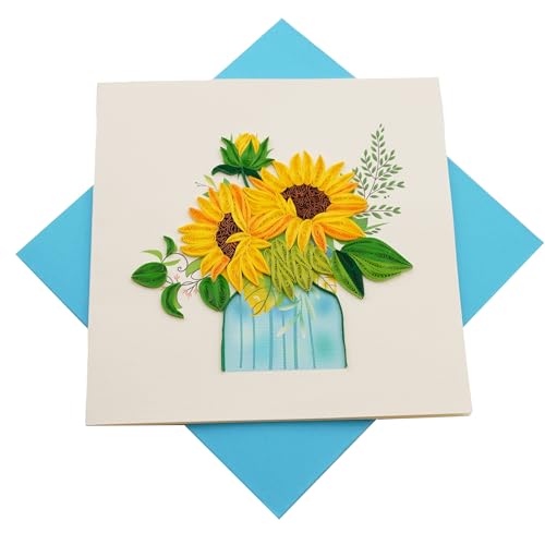 Amazon.com: DOTRI CRAFT Quilling Card 3D - Handmade Greeting Card for ...