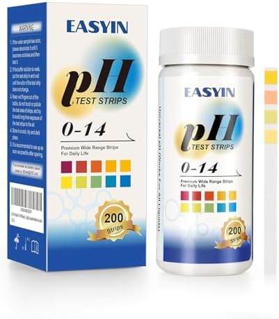 Amazon.com: pH Test Strips 0-14, 0.5 Accuracy 100ct, Esee pH Strips pH ...