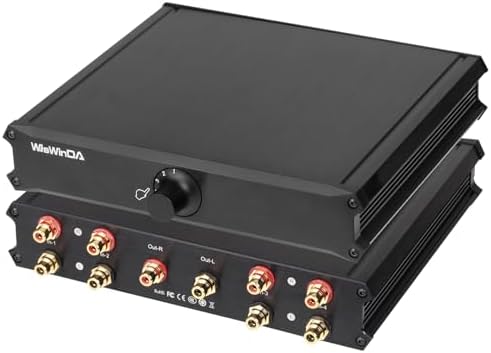 Amazon.com: Cubilux AS-R4 4-Channel RCA Audio Selector, Bidirectional 4 ...