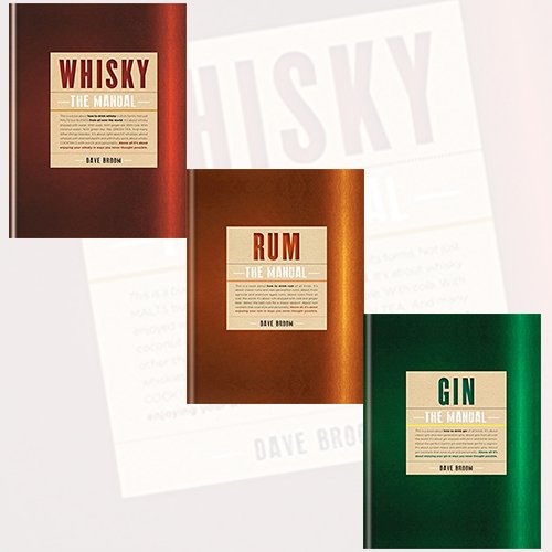 Dave Broom Collection 3 Books Bundle (Whisky: The Manual, Rum The Manual, Gin: The Manual ...