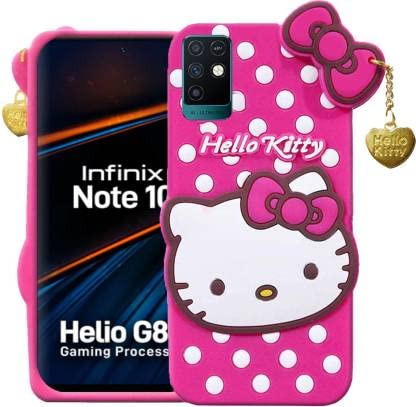 Miss IndiaInfinix Note 10 3D Kitty Design Flexible Silicon Girls Mobile ...