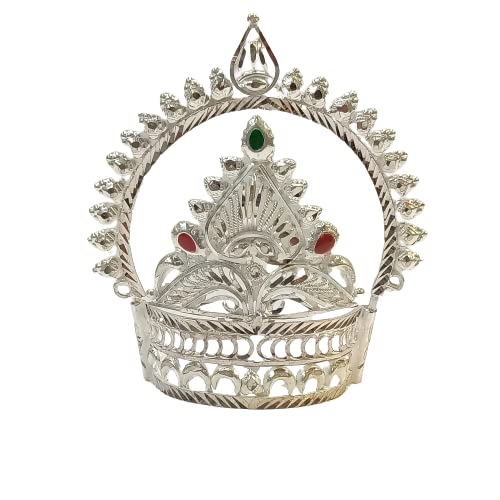 THE RAJLAXMI JEWELLERS Silver Mukut for God (Silver) : Amazon.in: Jewellery