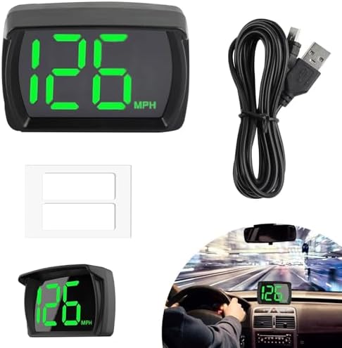 GUGUMO GPS Car HUD Digital Speedometer, MPH Speed Meter with LED Large ...