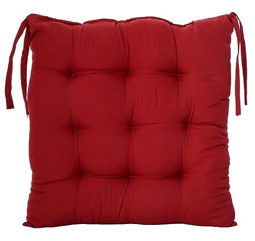 Buy H Homes Decorative Chair Pads 40x40 cm Cotton Square Seat Cushions ...