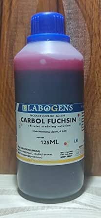 LABOGENS CARBOL FUCHSIN (dilute) staining solution 125ML : Amazon.in ...