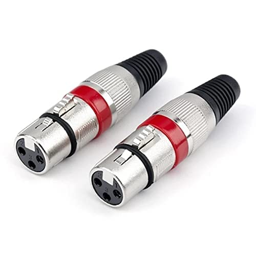 ESPtronics (2 Pcs) Audio 3Pin XLR Jack Microphone Mixer Connector 3 pin ...