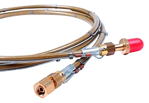 AES W.1067-HNV-600 Gas Hose with Anti-Whip Cable and Nevoc Fitting ...