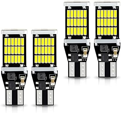 Amazon.com: TimNas Pack-4 T15 4014 45SMD Car LED Reverse Lights, 12V 6500K Car Turn Signal Bulbs ...