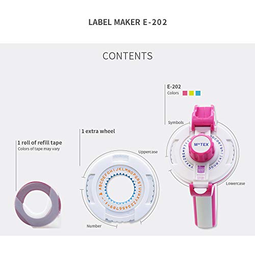 MoTEX Embossing Label Maker, Label Writer -E-202 (Mint) – BigaMart