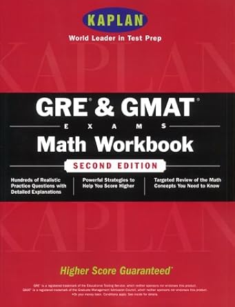 Buy Kaplan GRE & GMAT Math Workbook, 2nd Edition (KAPLAN GRE AND GMAT ...